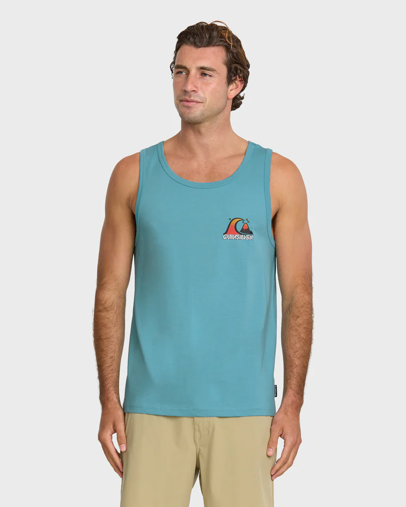 TANK TOP BUBBLE FADE - AQUA BLUE - The Hub